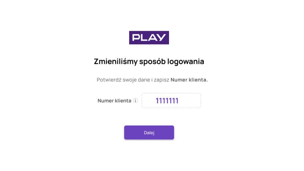 Zmiana sposobu logowania do Moich usług | Play